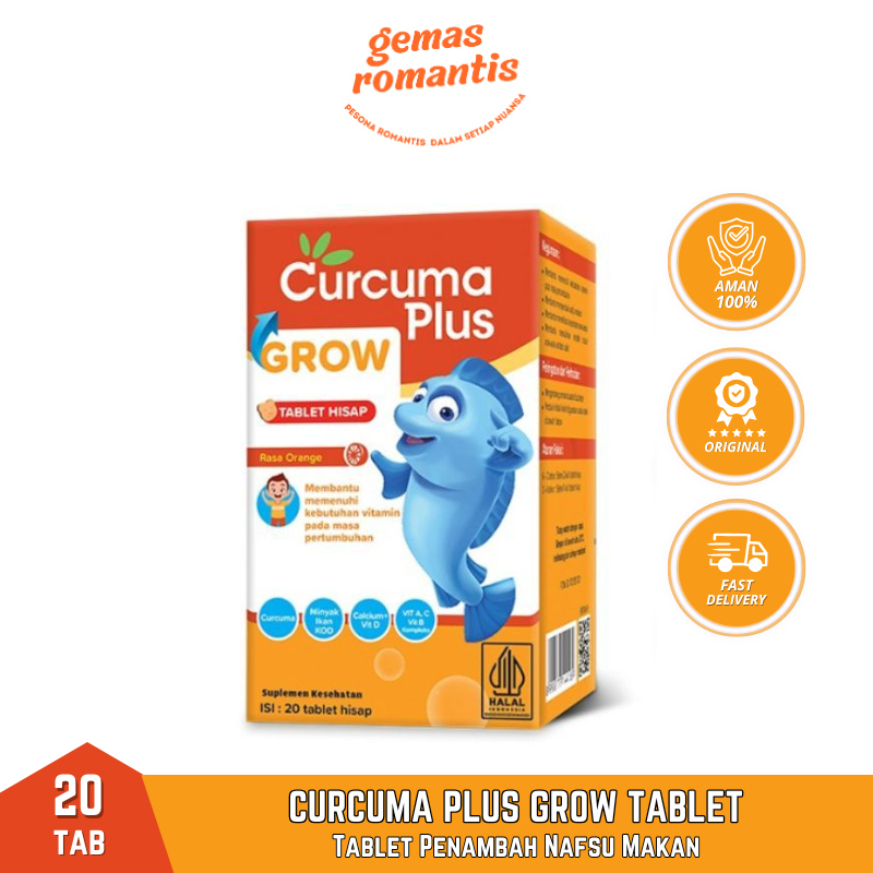 Jual Curcuma Plus Go Talz Jeruk 20 Tablet Penambah Nafsu Makan Vitamin ...