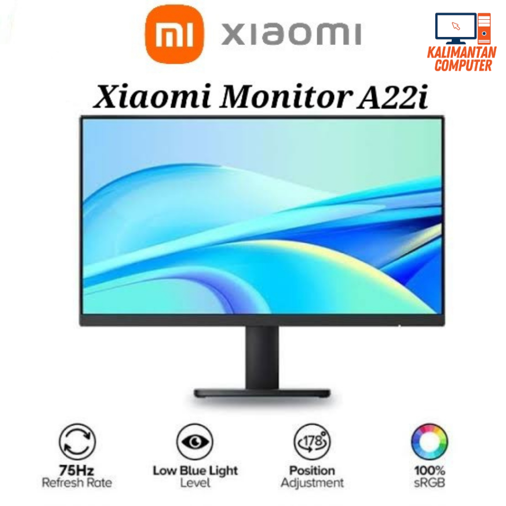 Jual Xiaomi Mi Monitor LED 22" A22i 1080p FHD 75Hz VGA HDMI VESA ...