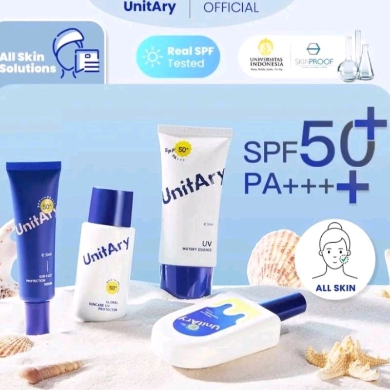Jual UNITARY SUNSCREEN SPF50+ PA+++ GLOBAL SUNSCREEN UV WATERY ESSENCE ...