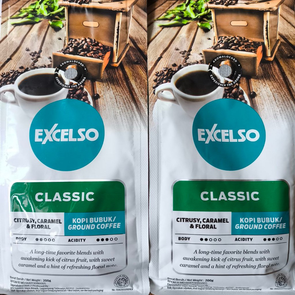 Jual Excelso Classic Kopi Bubuk / Ground Coffee Kemasan 200gr | Shopee Indonesia