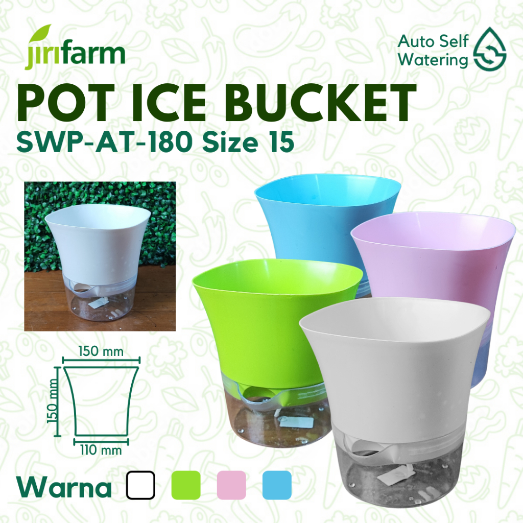 Jual JIRIFARM - Pot Bunga Ice Bucket Diameter 15 - Tanaman Hias ...