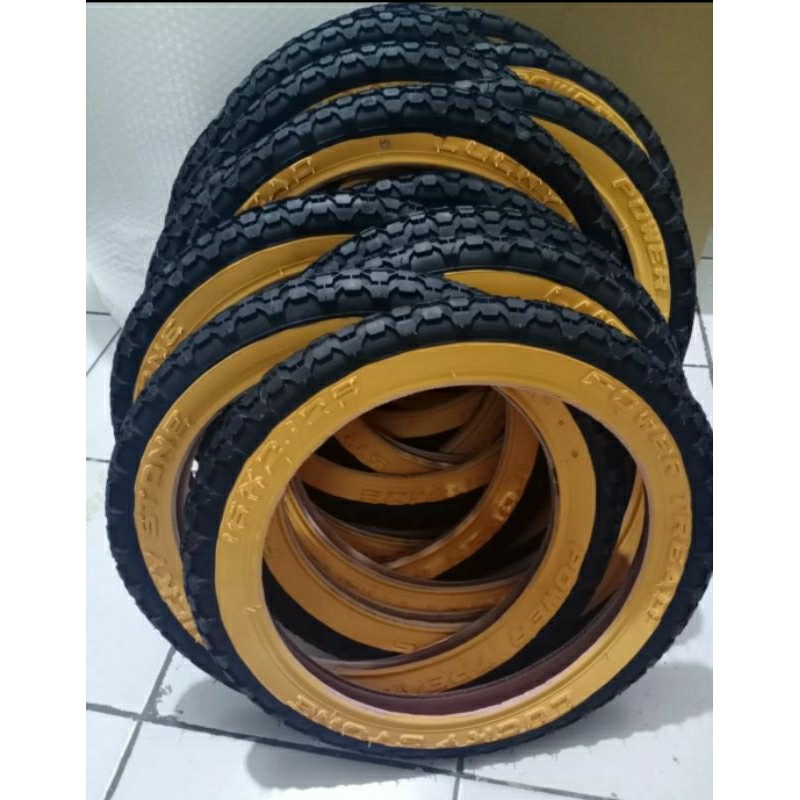 Jual Ban luar sepeda LUCKY STONE 16 x 2.125 BMX hitam kuning | Shopee Indonesia