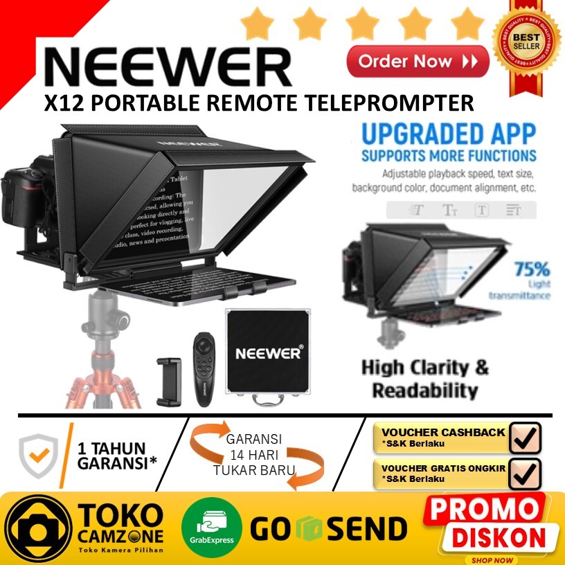 Jual NEEWER X12 Remote Teleprompter with Remote App and Carry Case - GARANSI RESMI | Shopee ...