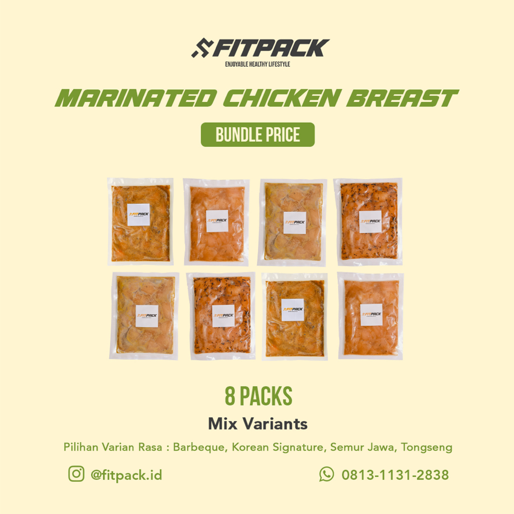 Jual Paket Bundle 8 Packs Marinated Chicken Breast Mix Variants ...