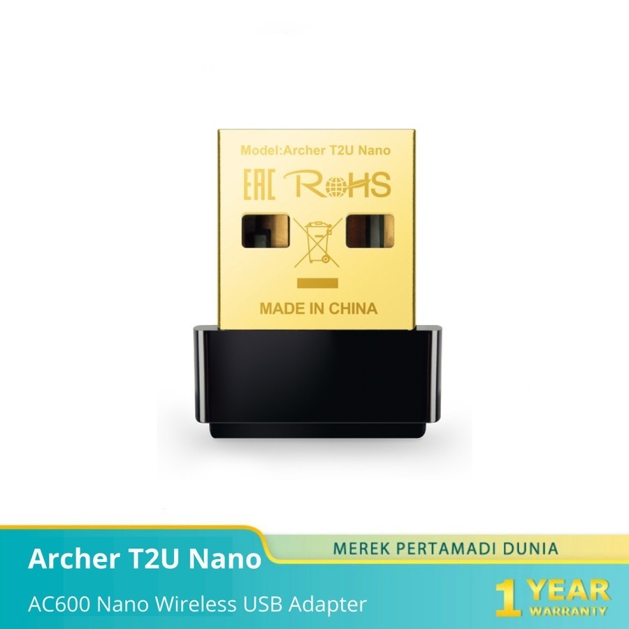 Jual TP-LINK Archer T2U Nano AC600 Nano Wireless USB Adapter | Shopee ...