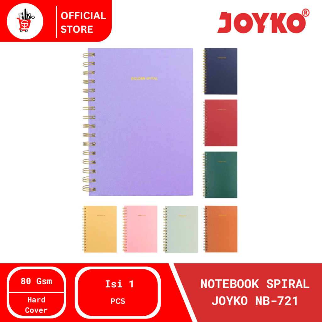 Jual Ruled Notebook | Buku Spiral Bergaris Joyko A5 NB-721 (1 PCS) | Shopee Indonesia