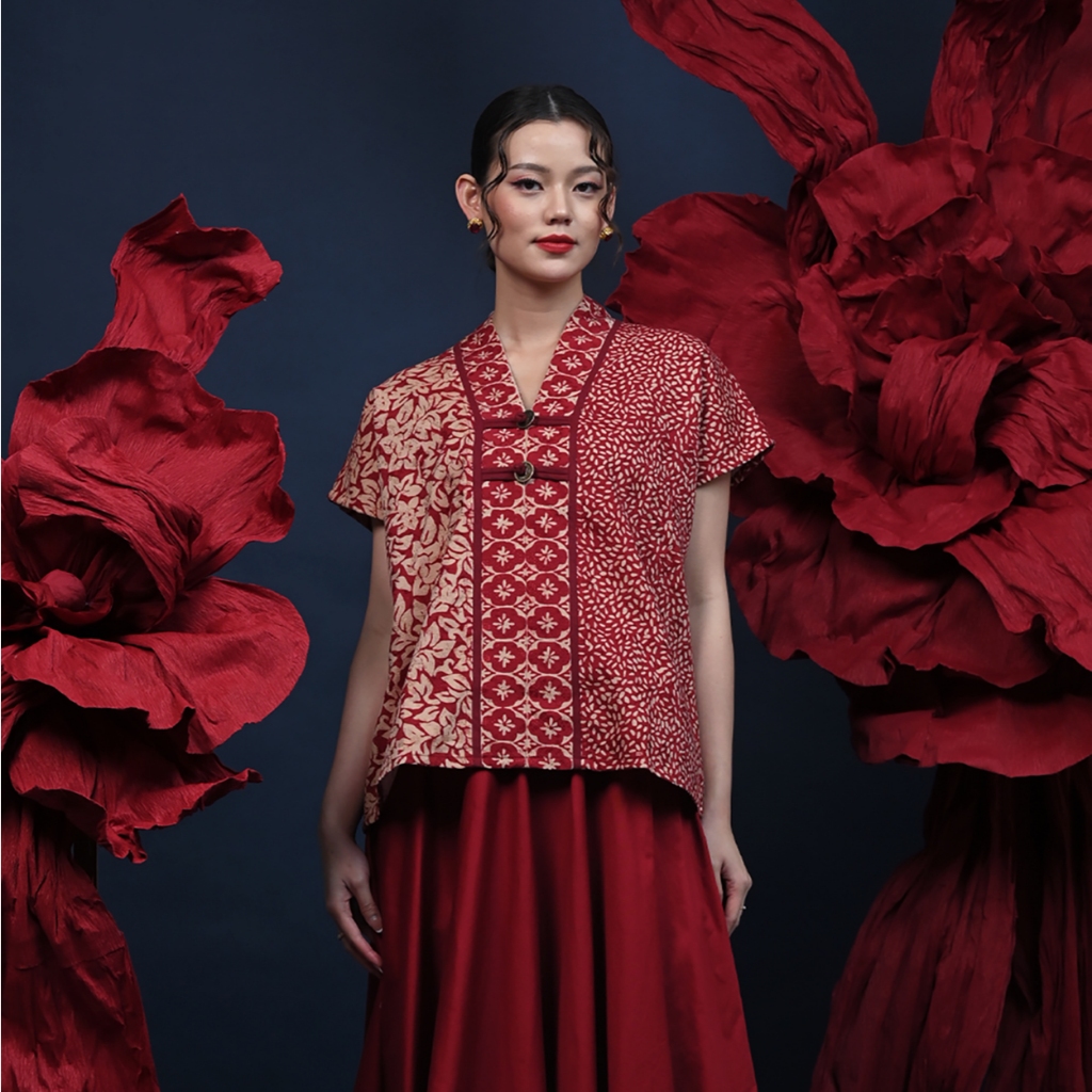 Jual NONA RARA - Dhini Dobi T3566, Baju kerja blouse batik wanita ...