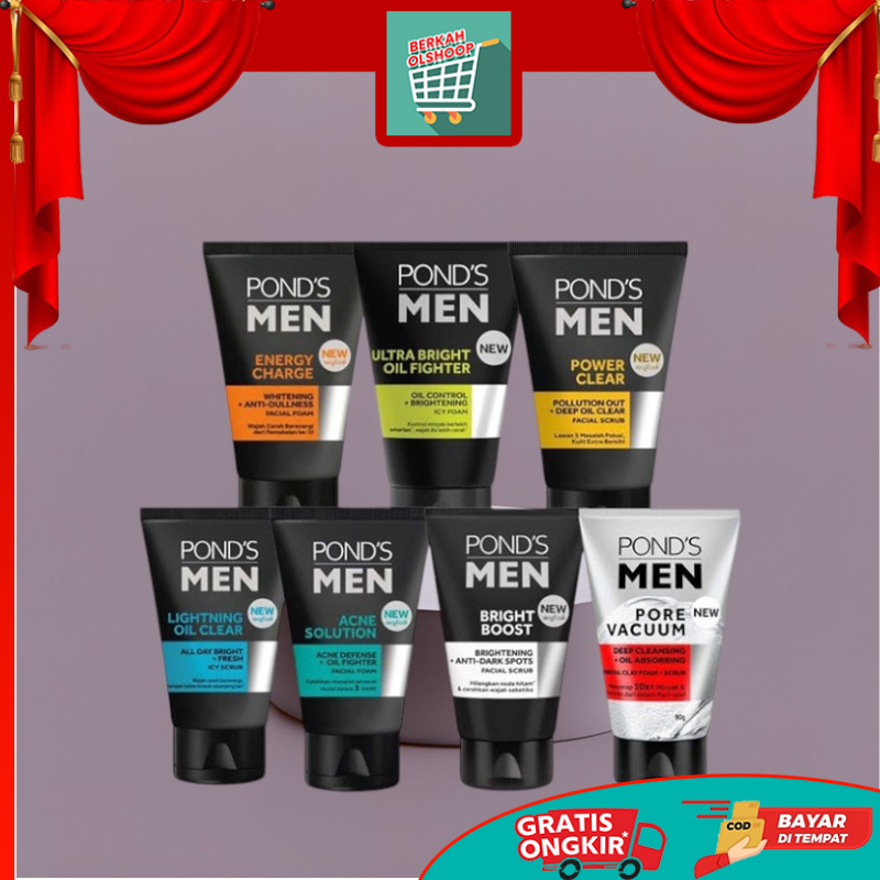 Jual PONDS MEN 100ML | PONDS FACIAL FOAM | PONDS BRIGHT MIRACLE | PONDS ...