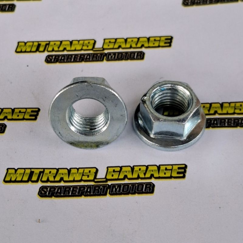 Jual Mur Flange M10 Drat P1.25 Putih (Kunci 14) Mur Empat belasan | Shopee Indonesia