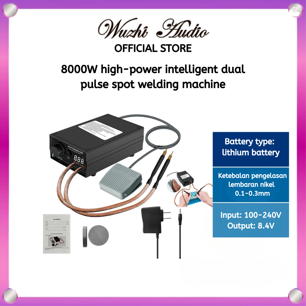 Jual Wuzhi Audio | 8000W Daya Tinggi Spot Welder Portabel Genggam Saat ...