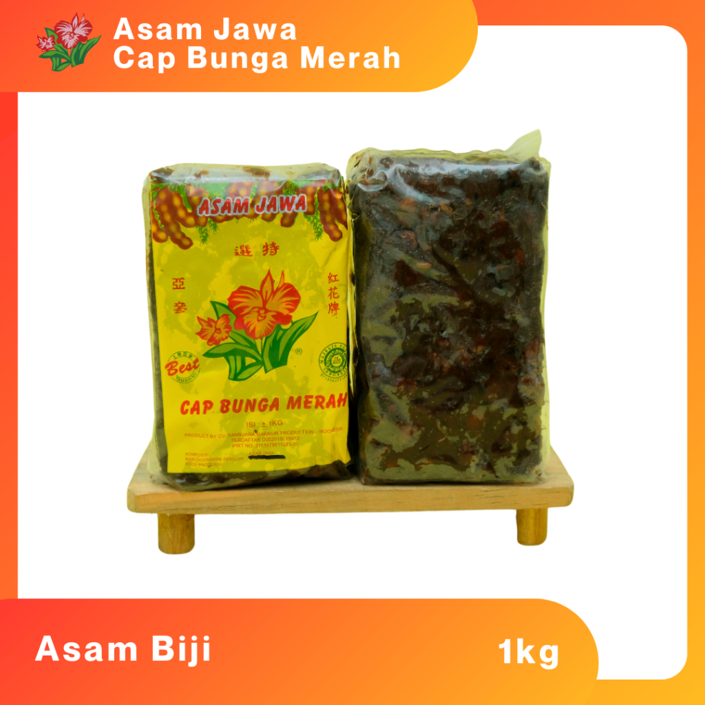 Jual Asam Jawa Biji KUNING @1KG cap BUNGA MERAH | Shopee Indonesia