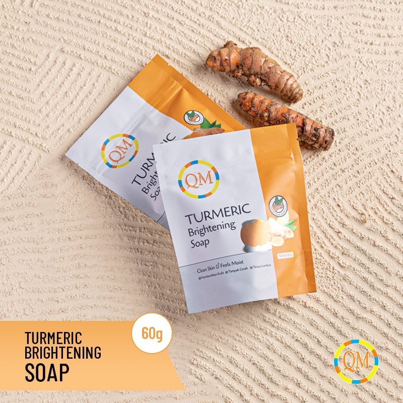 Jual QM Turmeric Brightening Soap/ Sabun Cuci Muka Pencerah Kulit Wajah ...