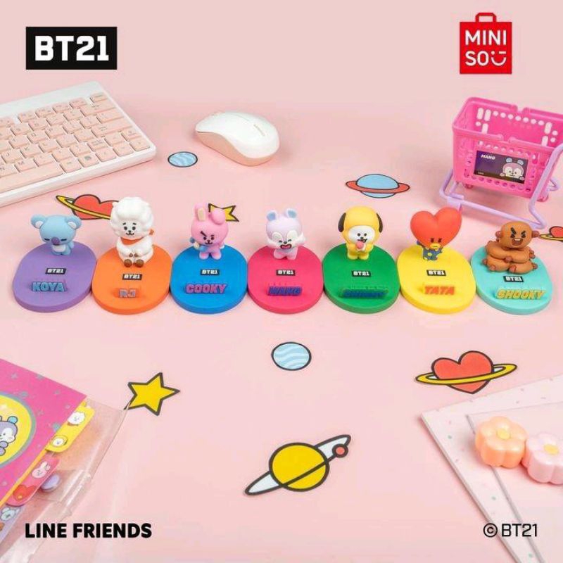 Jual Miniso X BT21 Collection Phone Holder for Desk Holder Stand Hp ...