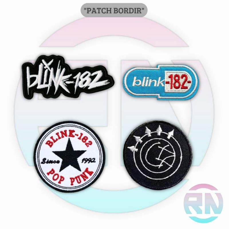 Jual Emblem PATCH Jahit Bordir Band BLINK 182 Logo Iron Patch Bordir ... Jual Emblem PATCH Jahit Bordir Band BLINK 182 Logo Iron Patch Bordir ...