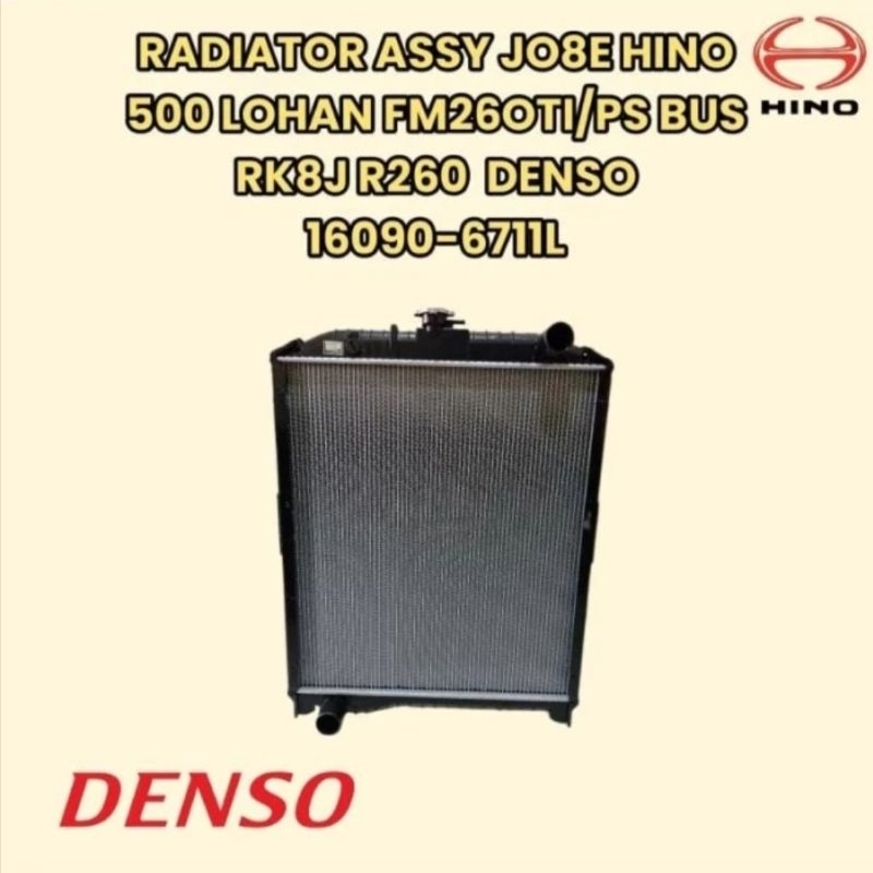 Jual RADIATOR ASSY JO8E RADIATOR HINO LOHAN FM26OTI FL235TI FG23TI BUS ...