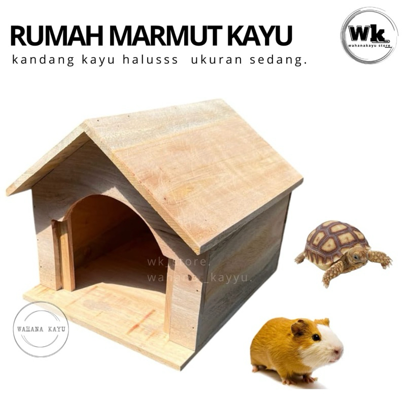 Jual rumah elegan buat marmut landak mini hamster kura kura | rumah ...