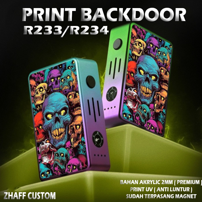 Jual ACCESORIES Backdoor akrilik R233/R234 + print UV ZhaffCustom ...