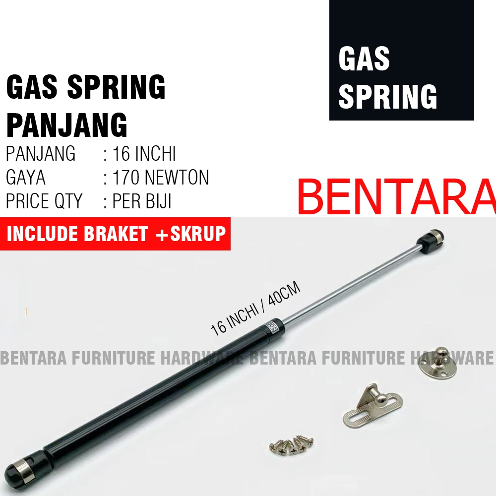 Jual GAS SPRING 16 INCHI X 170N BUKAAN PINTU ATAS HIDROLIK PEGAS ...
