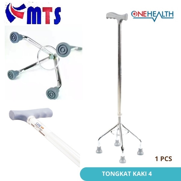 Jual COD - ONEHEALTH Tongkat Kaki 4 DY 932 Alat Bantu Jalan Tongkat Orang Tua FS 924 | Shopee ...