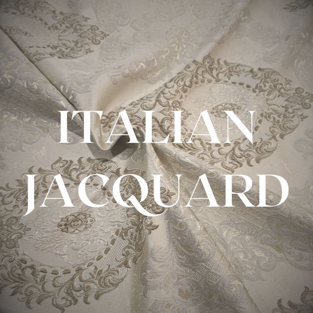 Jual ITALIAN JACQUARD SERIES - Kain Jacquard Design Classic Bunga ...