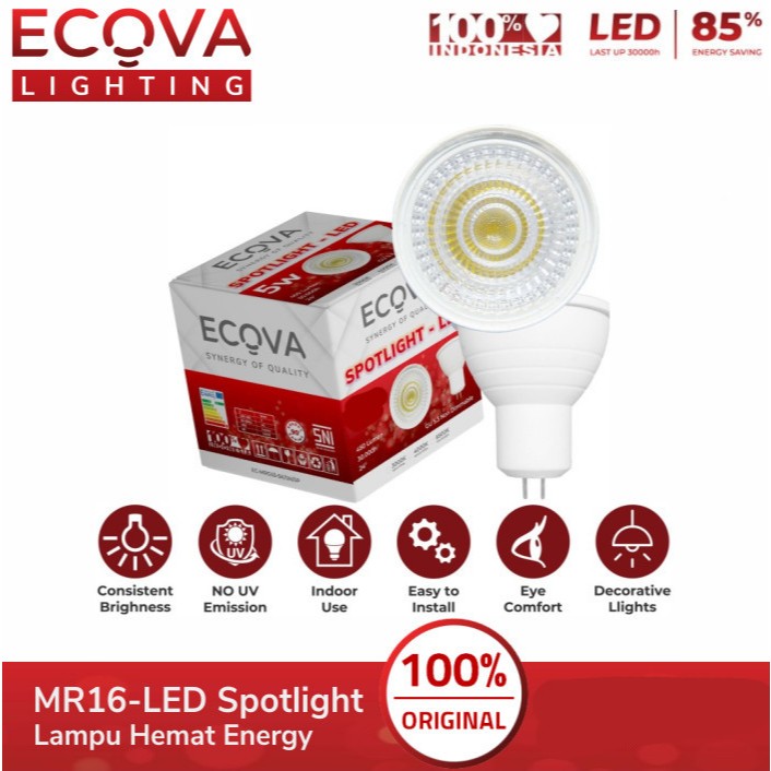 Jual Lampu sorot COB LED Halogen Spot Light Spotlight Fitting Ecova MR16 MR 16 E27 Tusuk 2 pin ...
