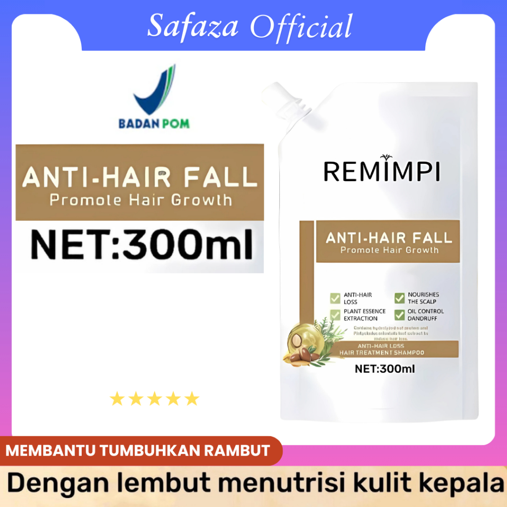 Jual REMIMPI Anti Hair Fall Hair Shampoo Oil Control Anti-dandruff Anti ...