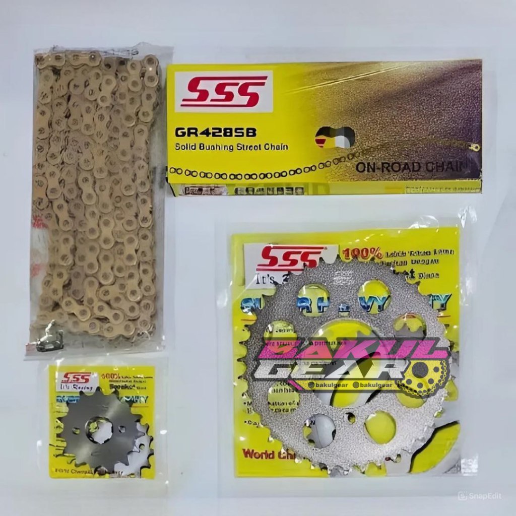 Jual Gear Set SSS CB150r CBR150r Tiger Verza CB GL Sonic 150r Supra GTR Megapro Rantai 428 FULL ...