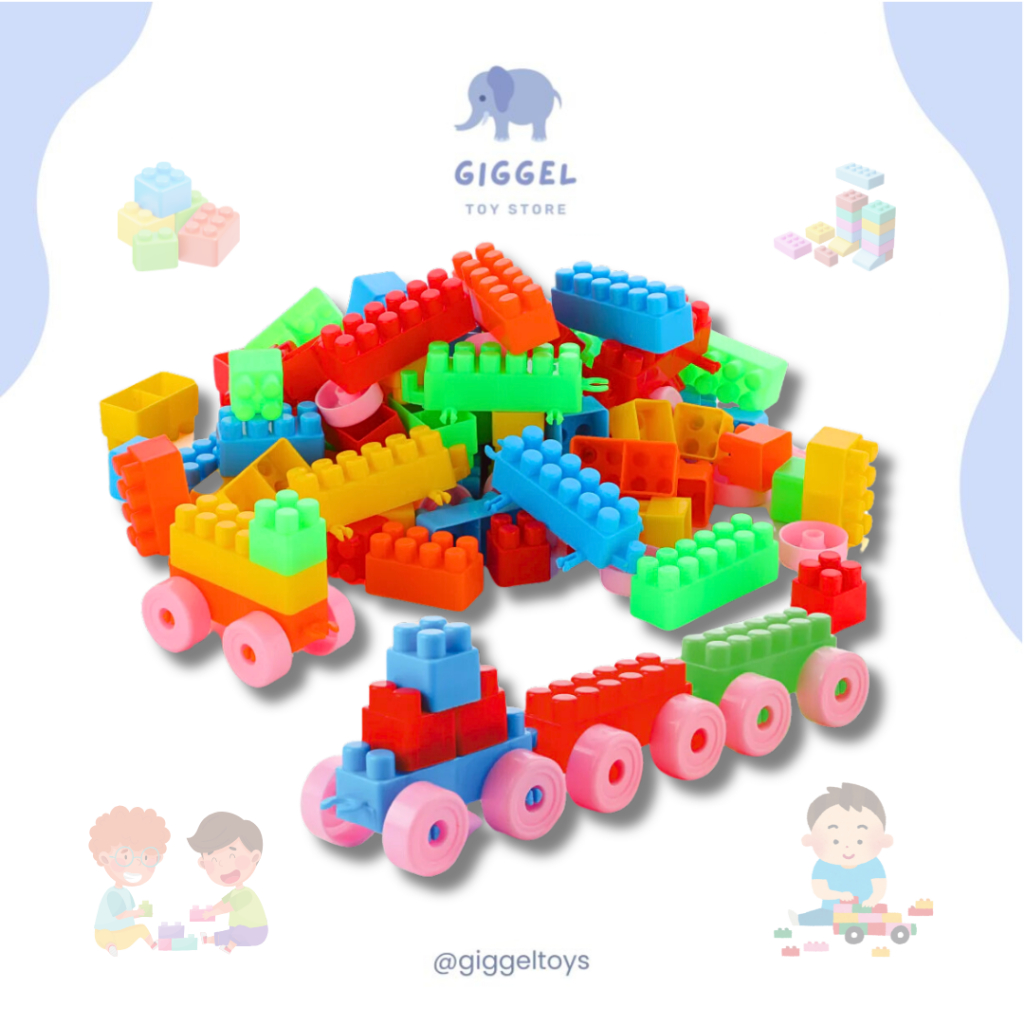 Jual [ Giggel ] Blocks Edukasi 1 PACK ISI 40 PCS Mainan Edukasi Smart ...