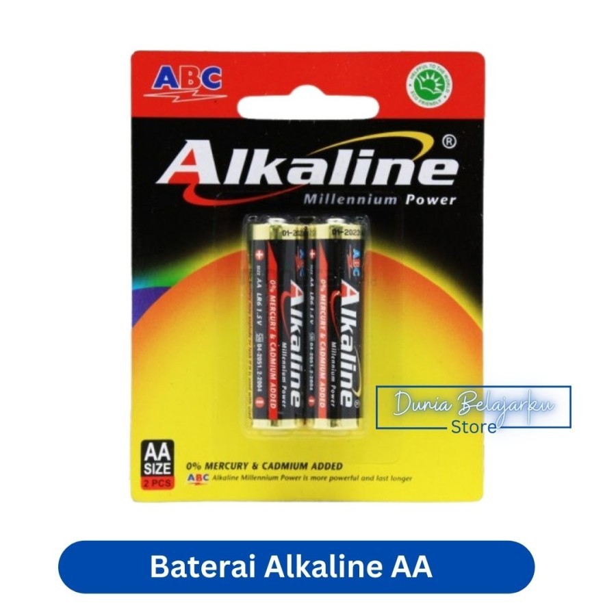 Jual Batu Baterai Alkaline Size AA 1.5V Batu Batrai Alkalin Isi 2 Pcs | Shopee Indonesia