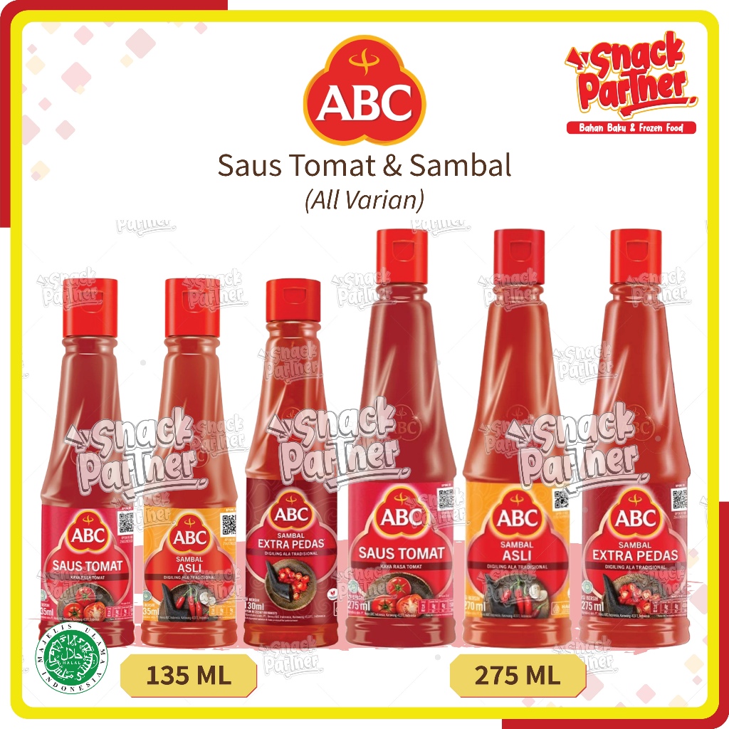 Jual Saos ABC 135 275 ML - Botol Saus Sambel Sambal Asli Cabe Chili ...