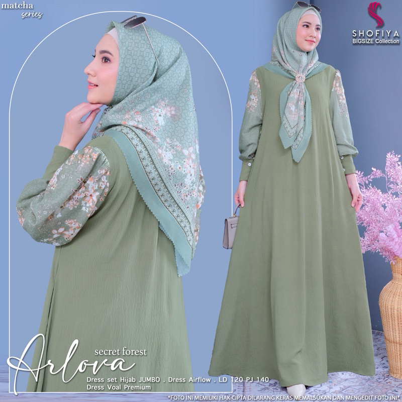 Jual Gamis arlova / Arlova jumbo shofiya / original shofiya / Jumbo series shofiya / Arlova LD ...