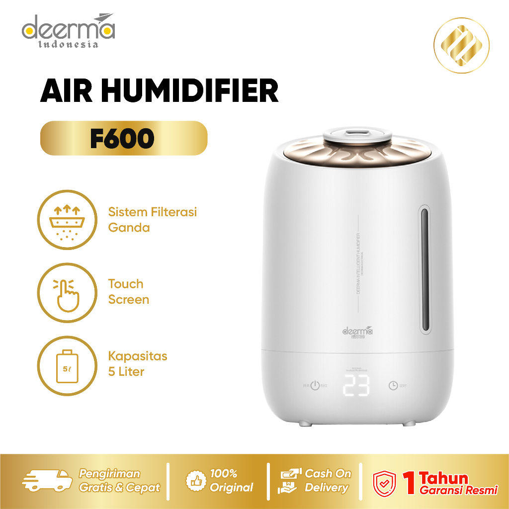 Jual 【COD】Deerma F600 Air Humidifier 5L Aromatherapy Diffusion Timing ...