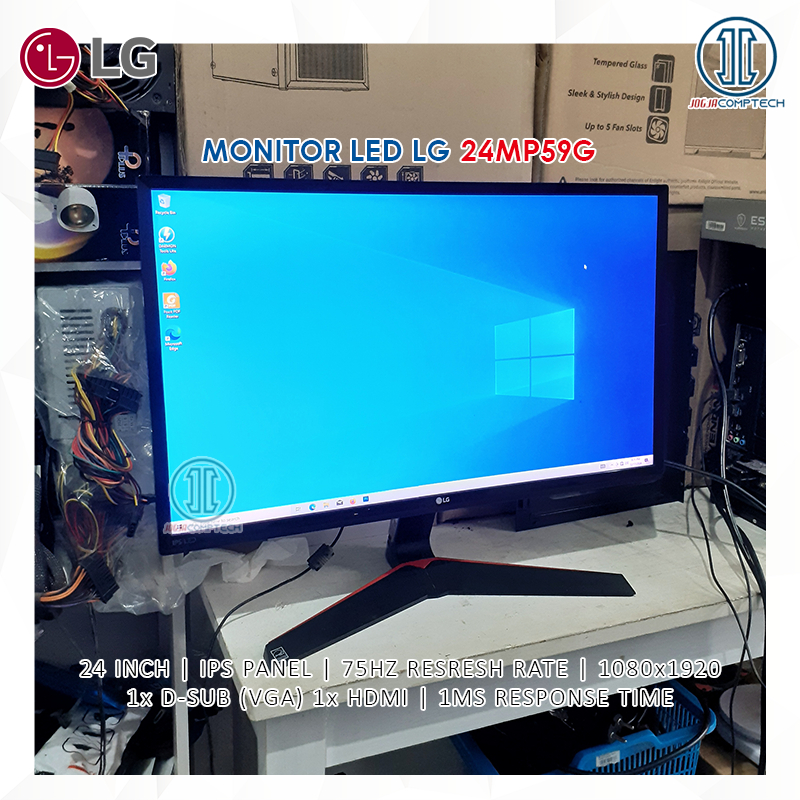 Jual Monitor LED LG 24MP59G 24 inch IPS 75hz 1ms Monitor Gaming Full HD bukan monitor 22 inch 20 ...