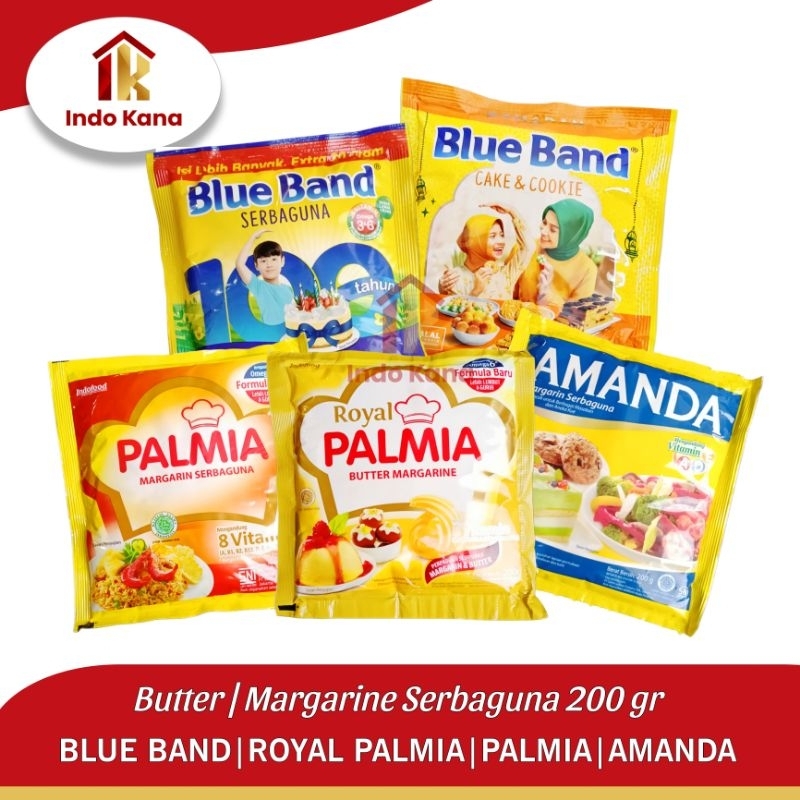 Jual BLUE BAND/ROYAL PALMIA/PALMIA/AMANDA Butter/Margarine Serbaguna ...