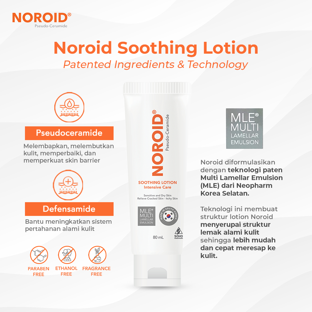 Jual Noroid Soothing Lotion Pelembap Moisturizer Harian Untuk Semua ...