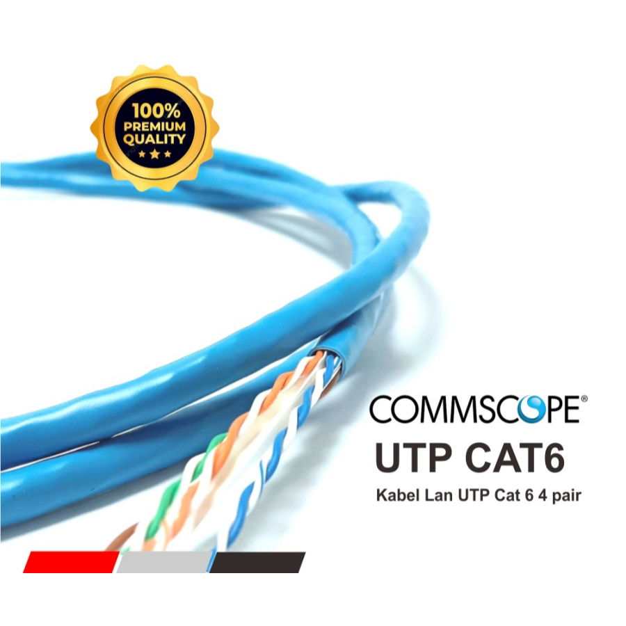 Jual AMP Kabel UTP Commscope Lan Jaringan Internet UTP Cat 6 Cat 6e Cat6 Cat6e (dijual per meter ...