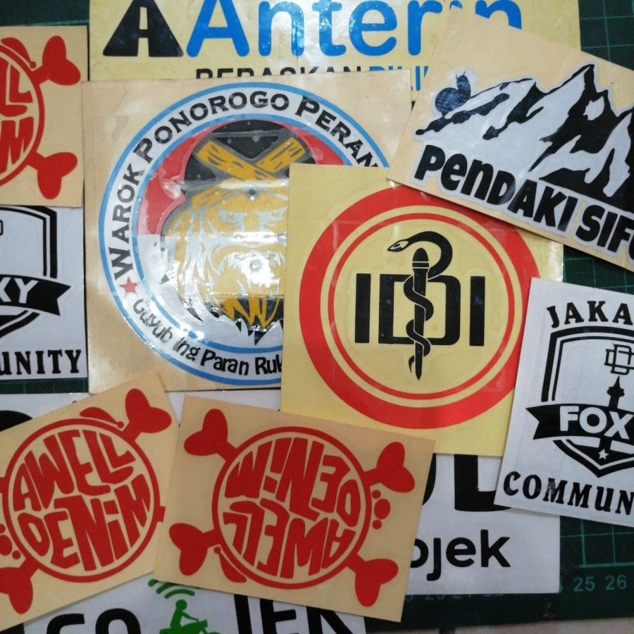 Jual stiker sticker cutting custom reflective scotchlite Asahi harga ...