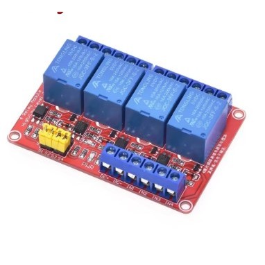 Jual MODULE RELAY 4 CHANNEL AKTIV HIGH ATAU AKTIV LOW WITH OPTOCOUPLER ...
