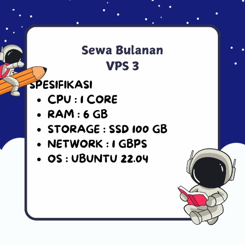 Jual Sewa Bulanan VPS 1 core 6 GB RAM SSD 100GB | Shopee Indonesia