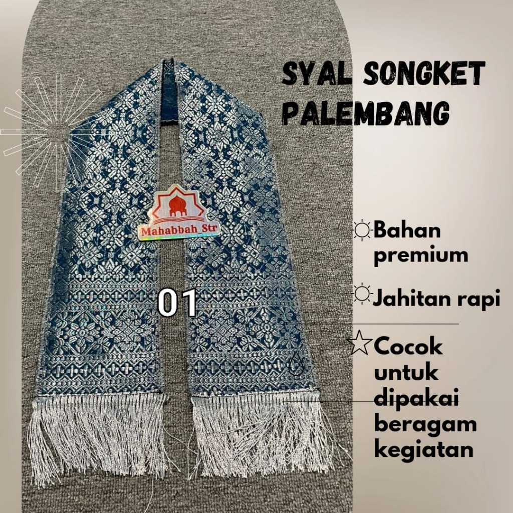 Jual SCRAF PREMIUM CUKIN SYAL SELENDANG SONGKET PALEMBANG | Shopee ...