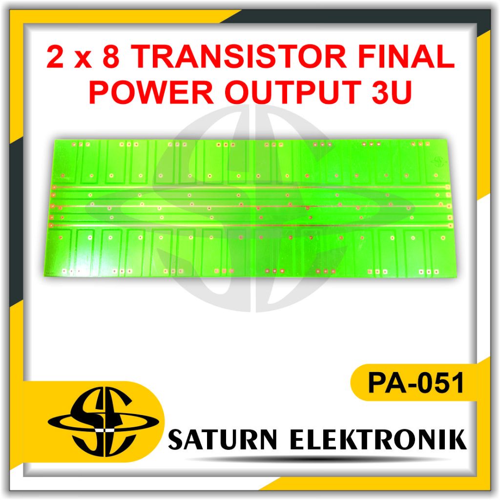 Jual PCB Line Final 2x8 Transistor Power Multifungsi Output 3U PA-051 ...