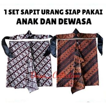 Jual SATU SET SAPIT URANG DAN IKET KEPALA / SEMBONG ANAK INSTAN SIAP ...