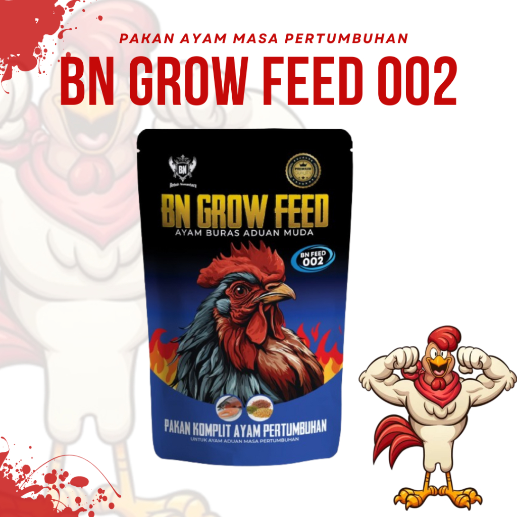 Jual BN GROW FEED Pakan ayam bangkok masa pertumbuhan | Shopee Indonesia