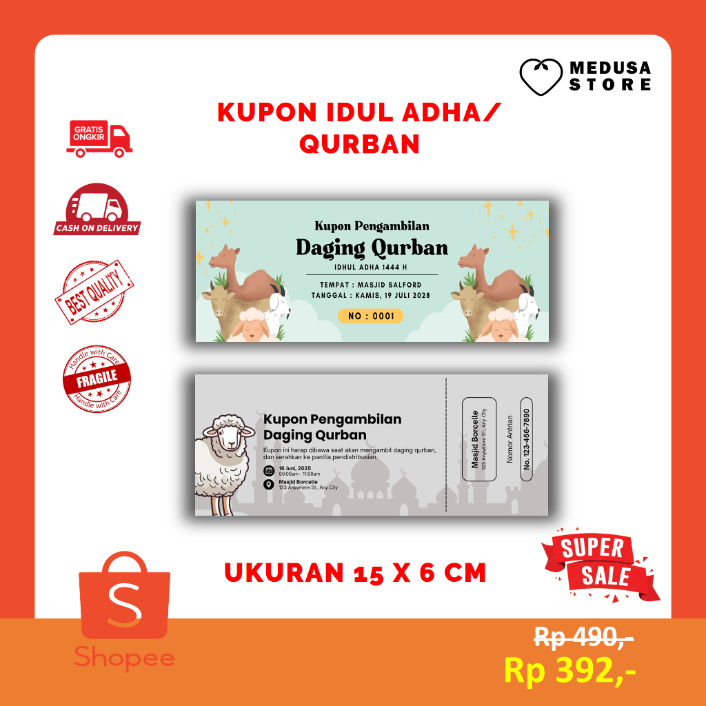 Jual Kupon Zakat Fitrah Idul Fitri - Lebaran - Qurban - Idul Adha ...