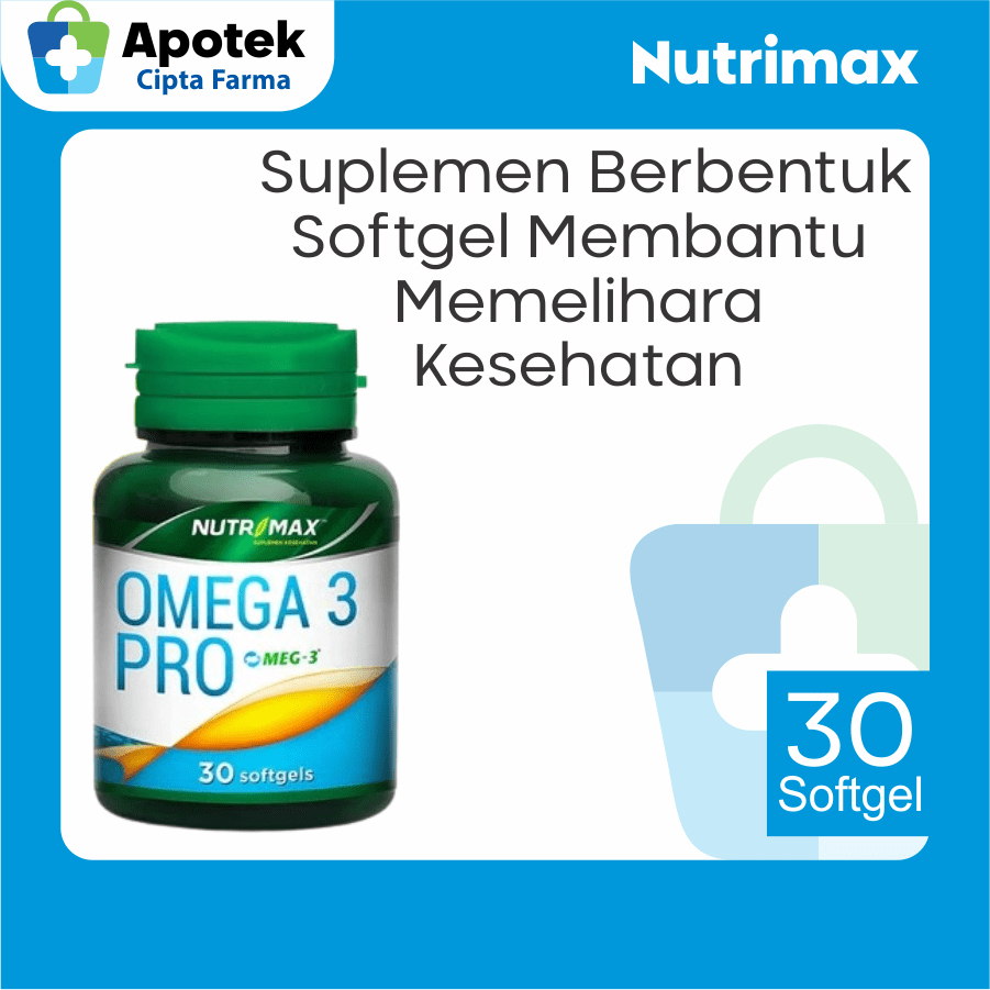 Jual Nutrimax Omega 3 Pro Minyak Ikan Anchovy Sardine Suplemen Daya ...