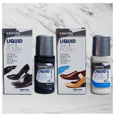 Jual Cololite Liquid Shoe Polish / Semir Sepatu Cair 45ml | Shopee ...