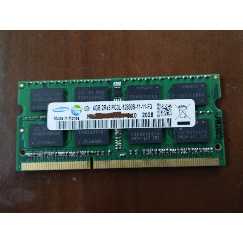 Jual RAM LAPTOP SODIMM DDR3L 4GB 12800/1600 MHz MEREK SAMSUNG | Shopee Indonesia