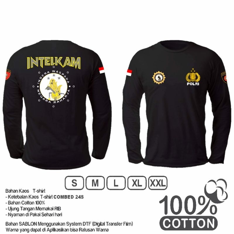 Jual kaos intel lengan panjang/intelkam terbaru | Shopee Indonesia