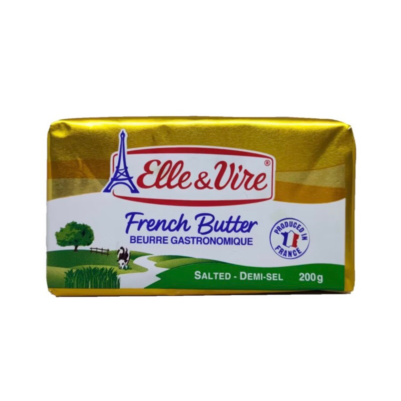 Jual Elle&Vire - salted butter, unsalted butter 200gr | Shopee Indonesia