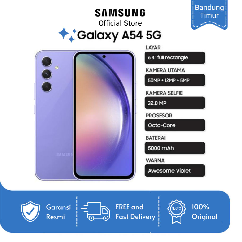 Jual SAMSUNG GALAXY A54 RAM 8+256GB ORIGINAL GARANSI RESMI SAMSUNG SEIN ...